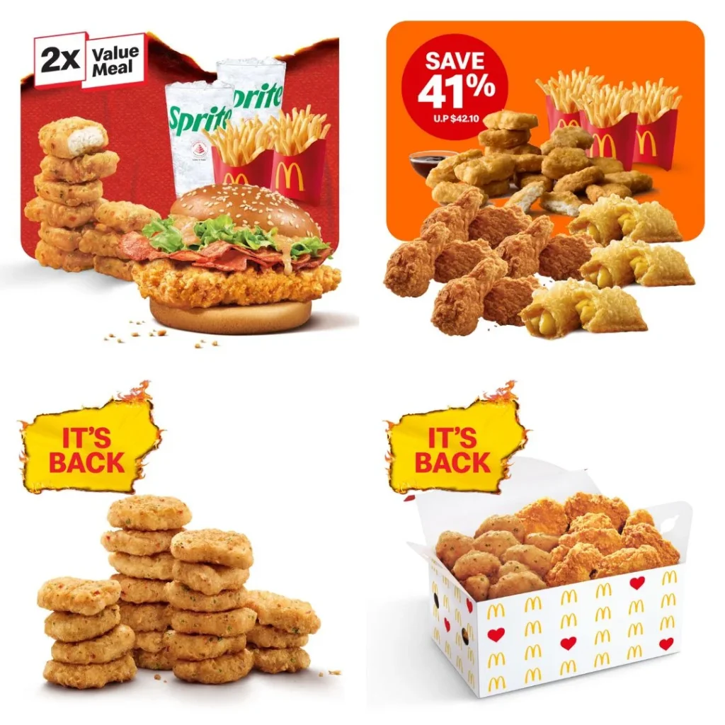 Singapore McDonalds Menu and Price List (Updated 2025)