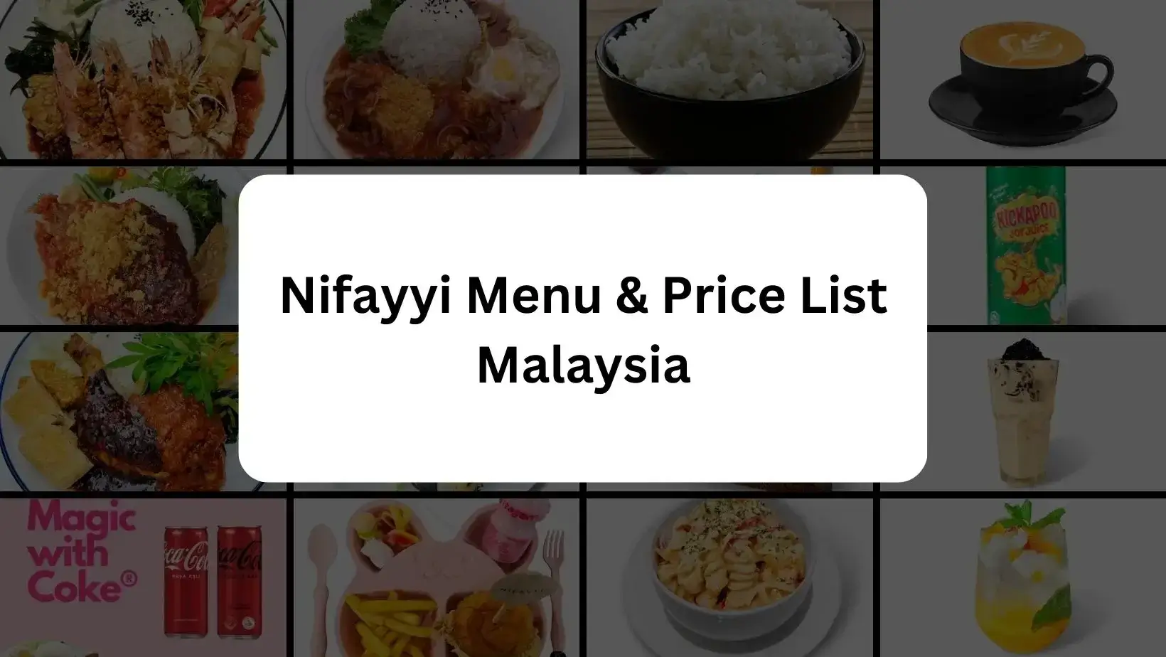 Nifayyi Menu & Price List Malaysia Malaysia Updated 2025